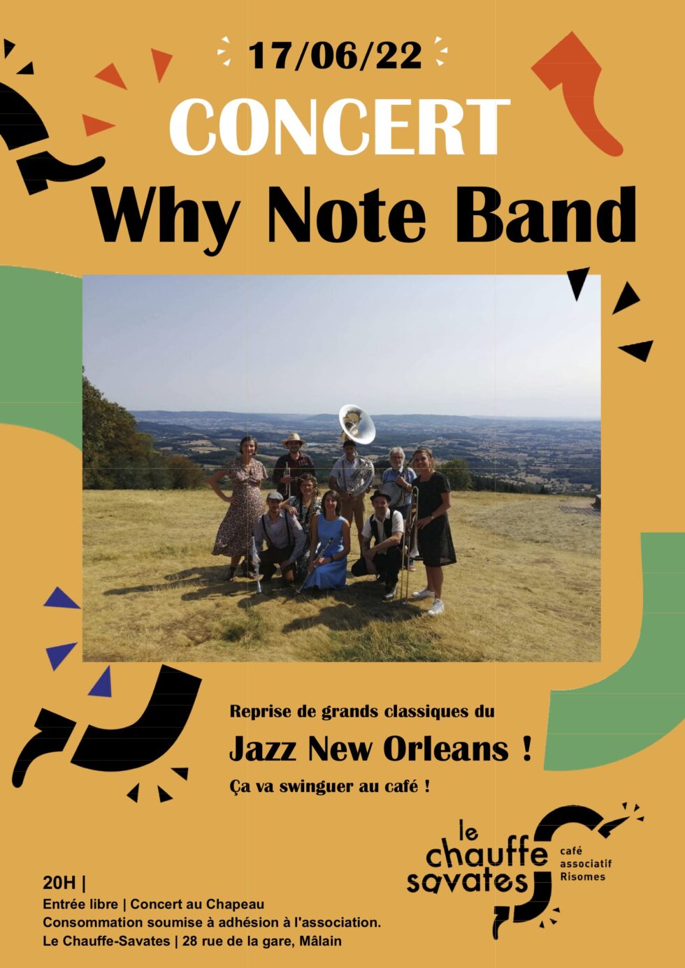 [Concert] Soirée Jazz New Orleans avec Why Not Band - Vendredi 17 juin ...